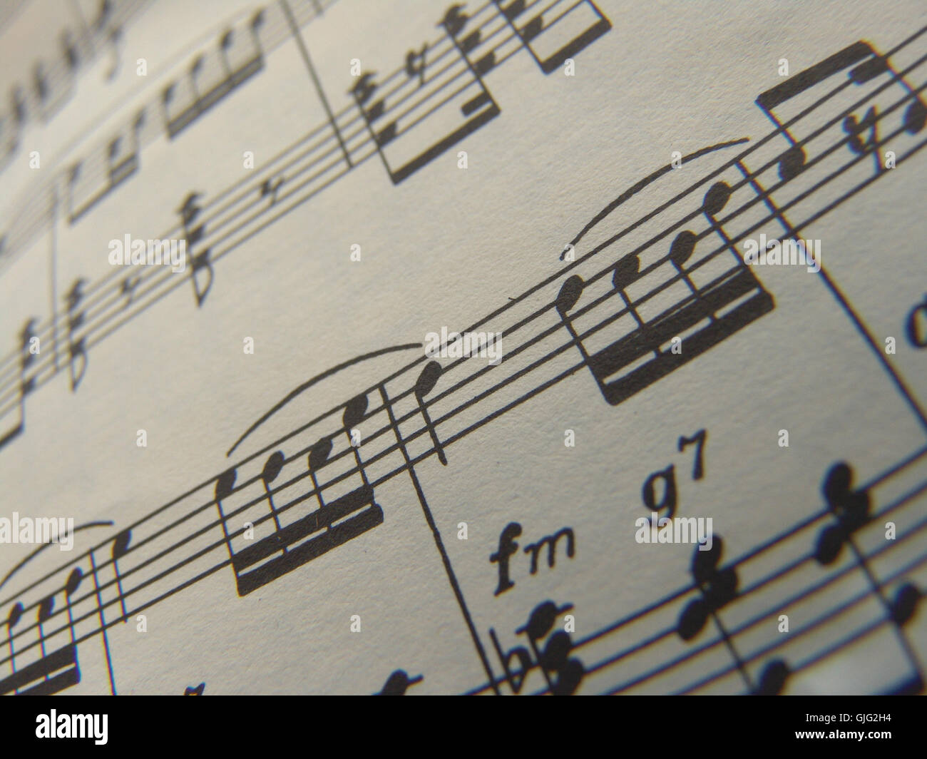 music notes song Stock Photo - Alamy