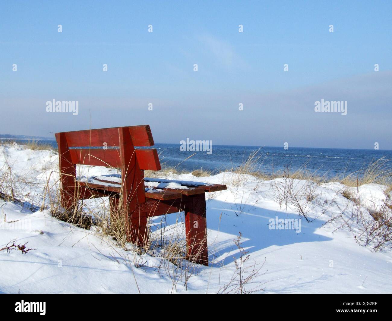 cold beach seaside Stock Photo - Alamy