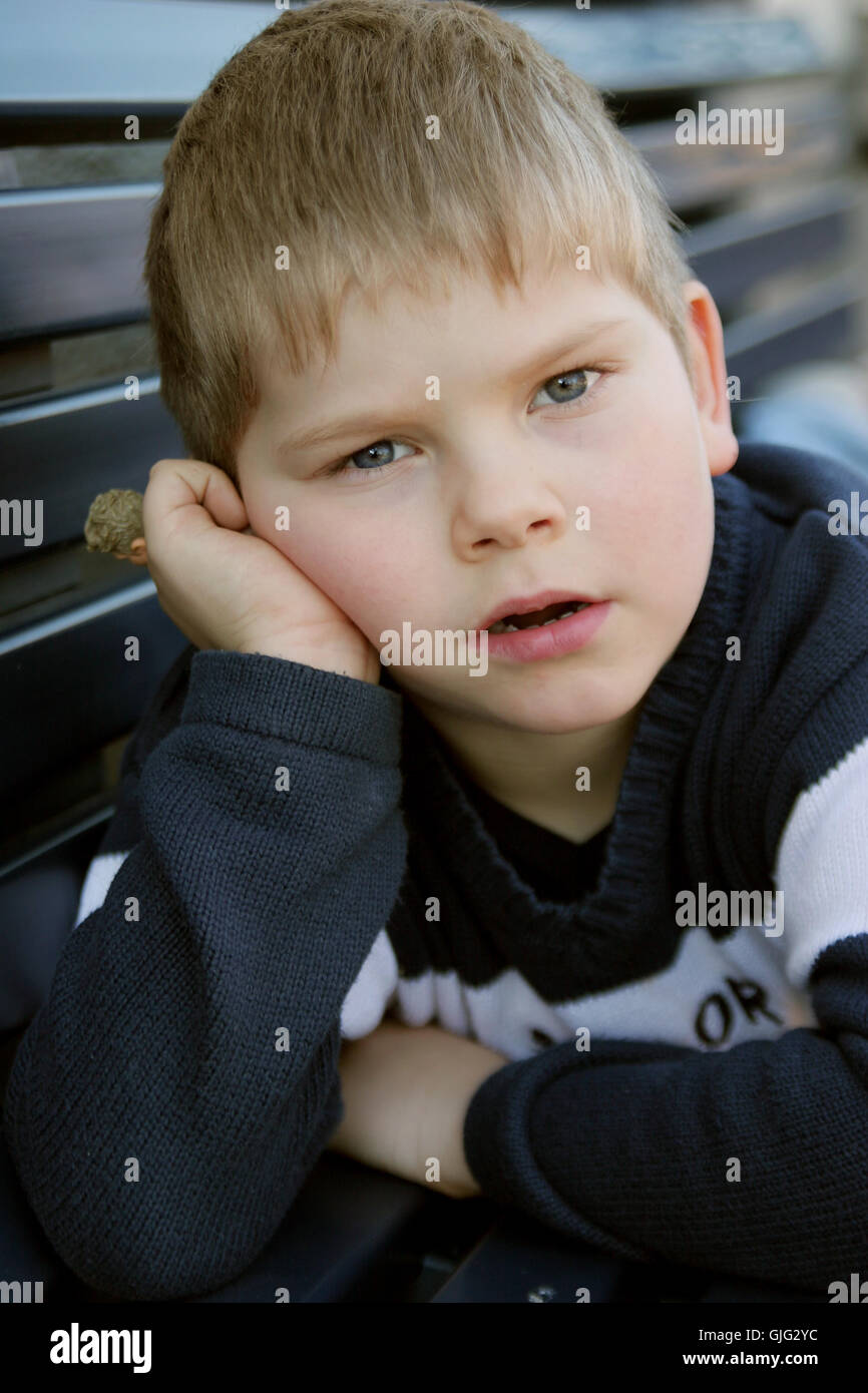 blue listen portrait Stock Photo - Alamy