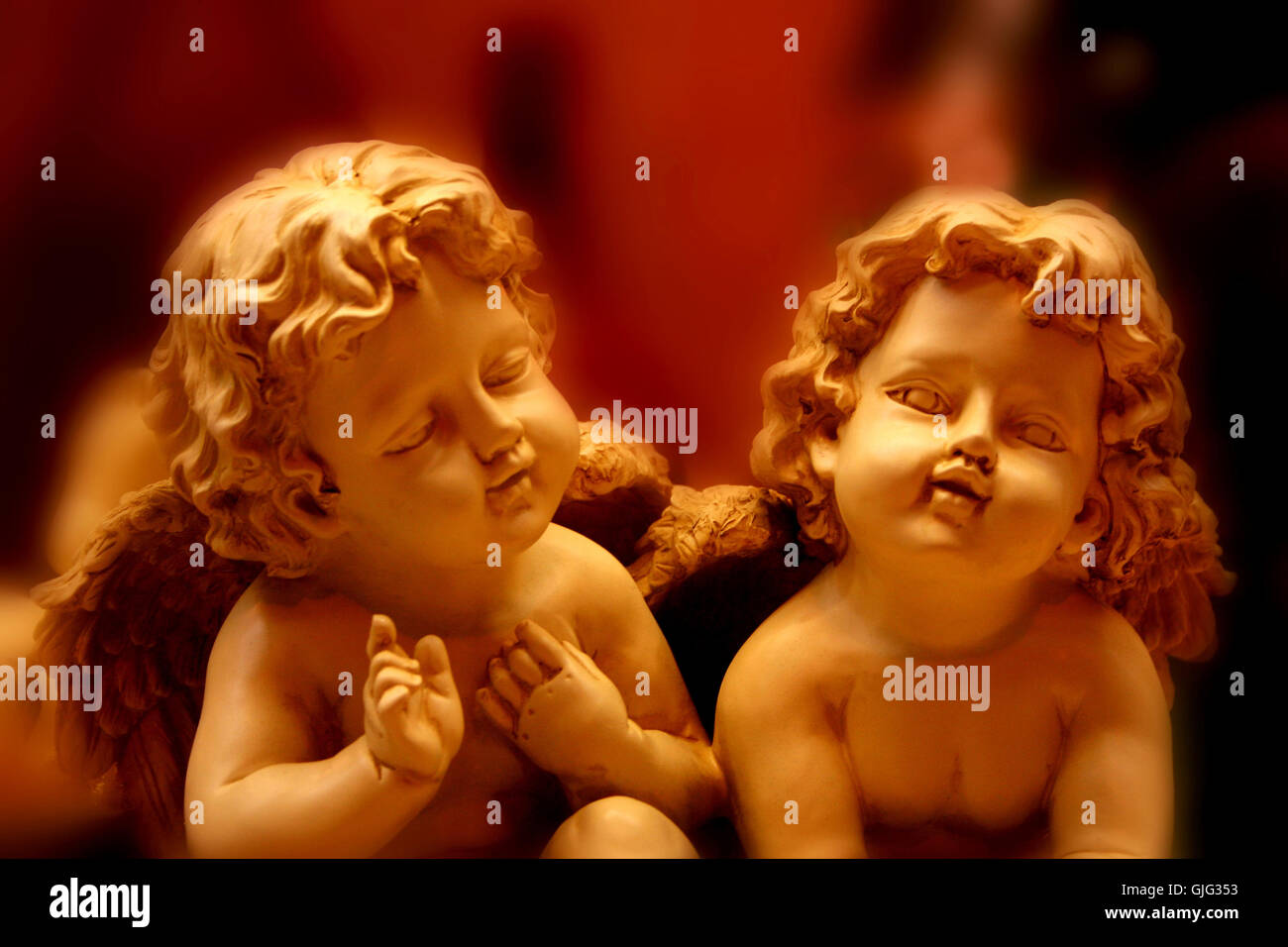 two decorative angels Stock Photo - Alamy