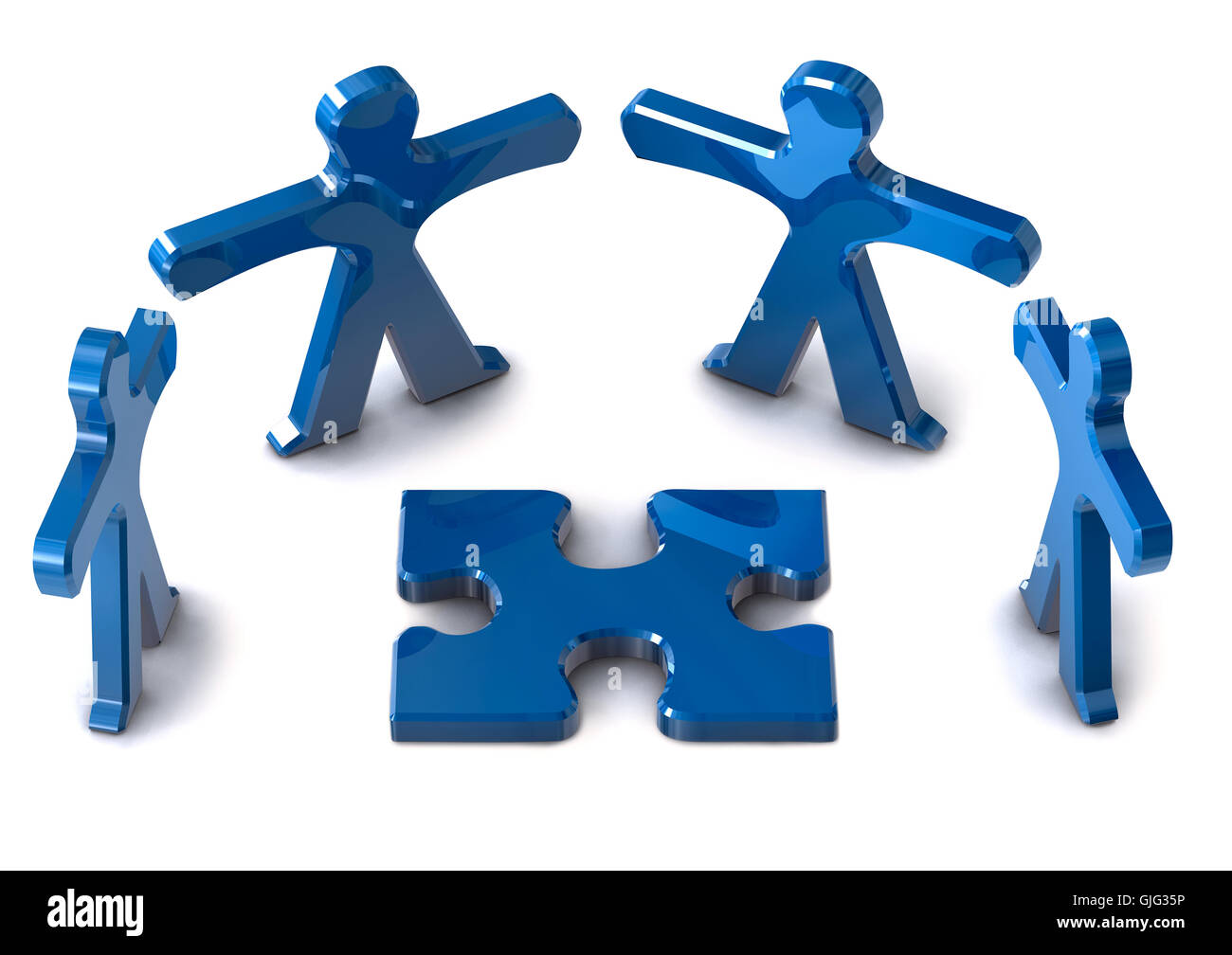 conversation blue humans Stock Photo - Alamy