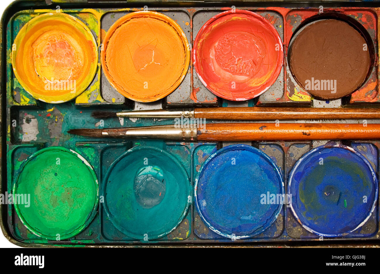 Water colours box hi-res stock photography and images - Alamy