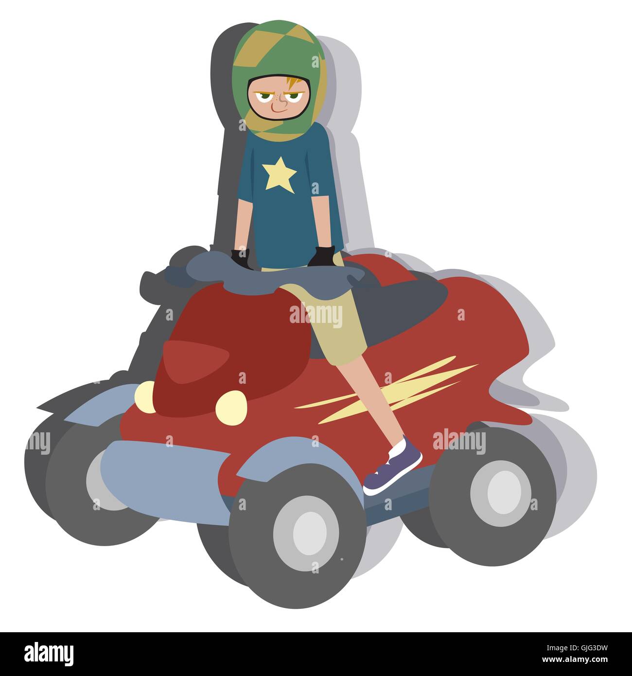 Teen riding quad atv four hi-res stock photography and images - Alamy