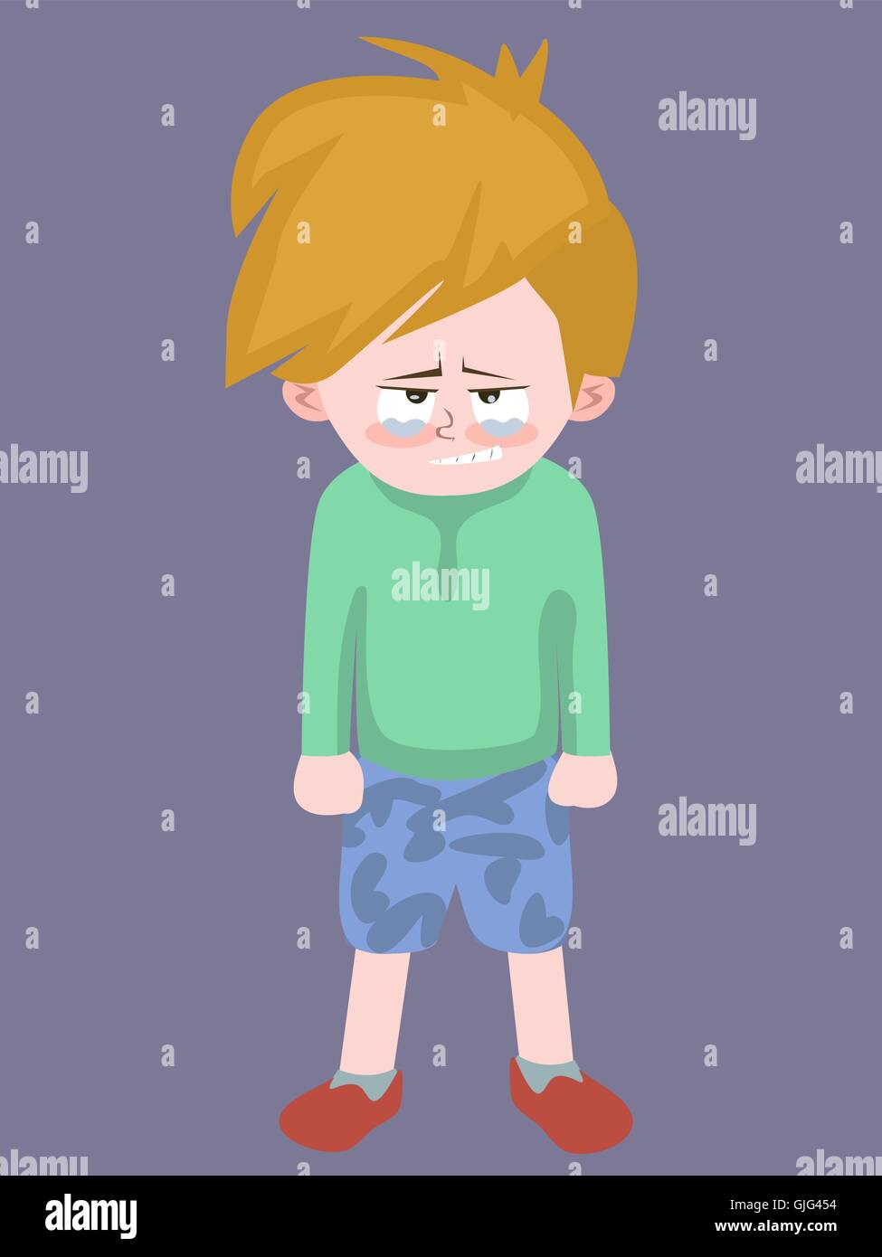 Character crying Stock Vector Images - Alamy