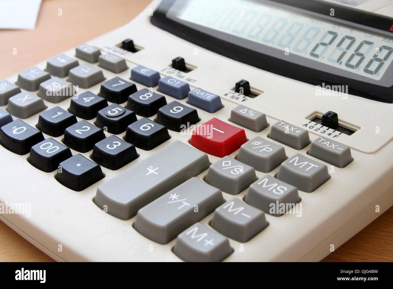 office calculator engine Stock Photo - Alamy