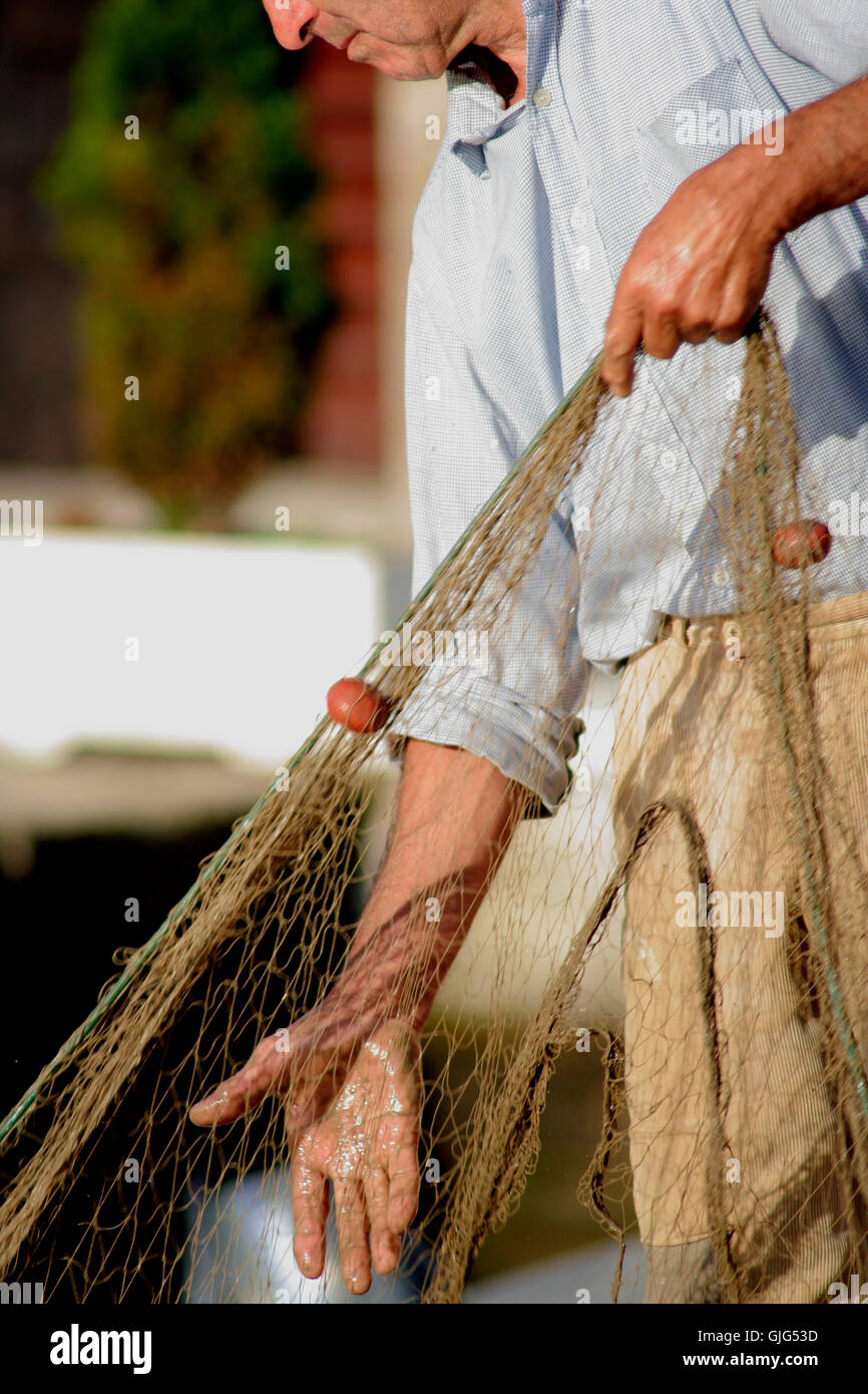 hand hands net Stock Photo - Alamy
