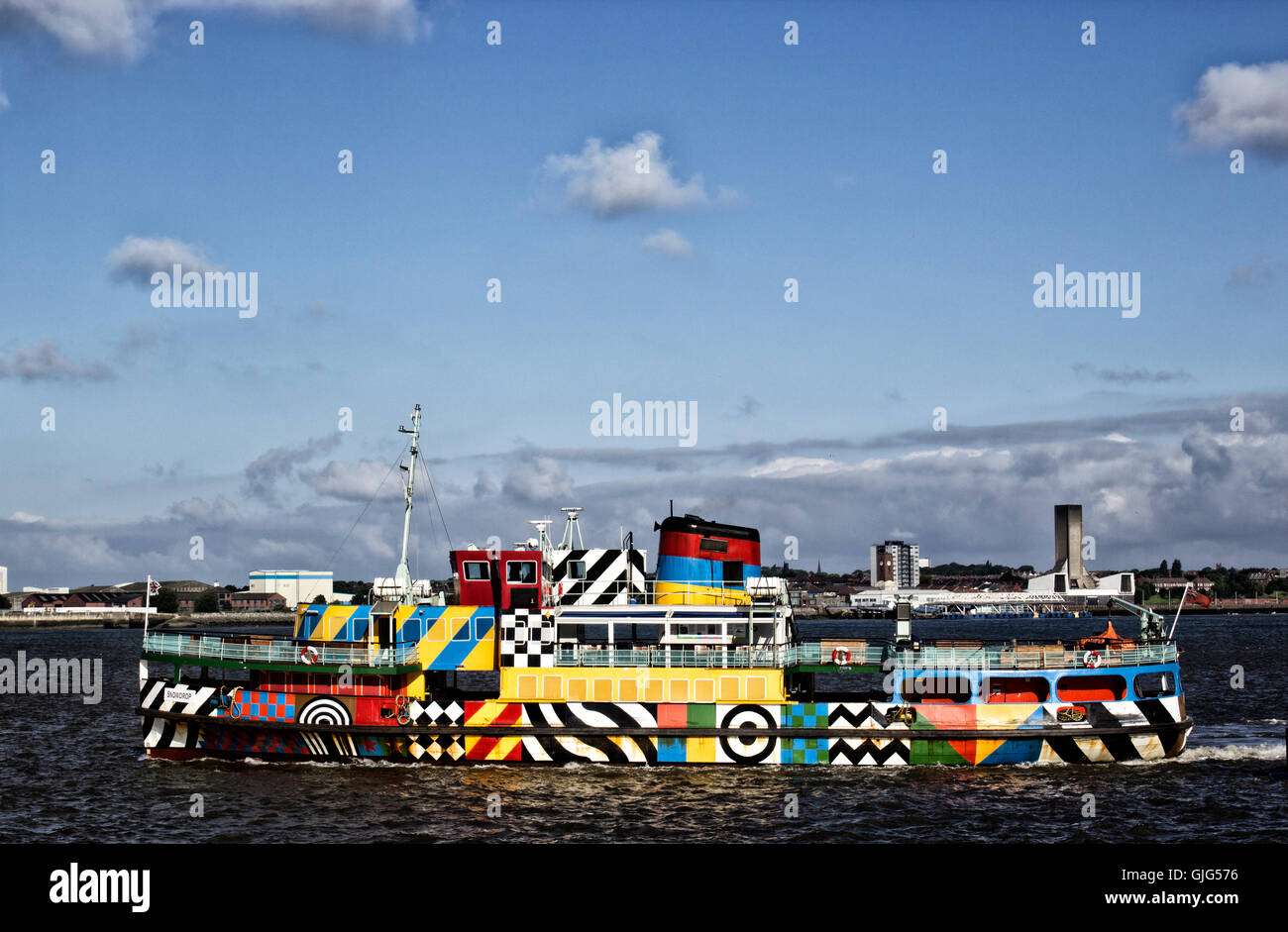 Ferry across the Mersey Stock Photo - Alamy