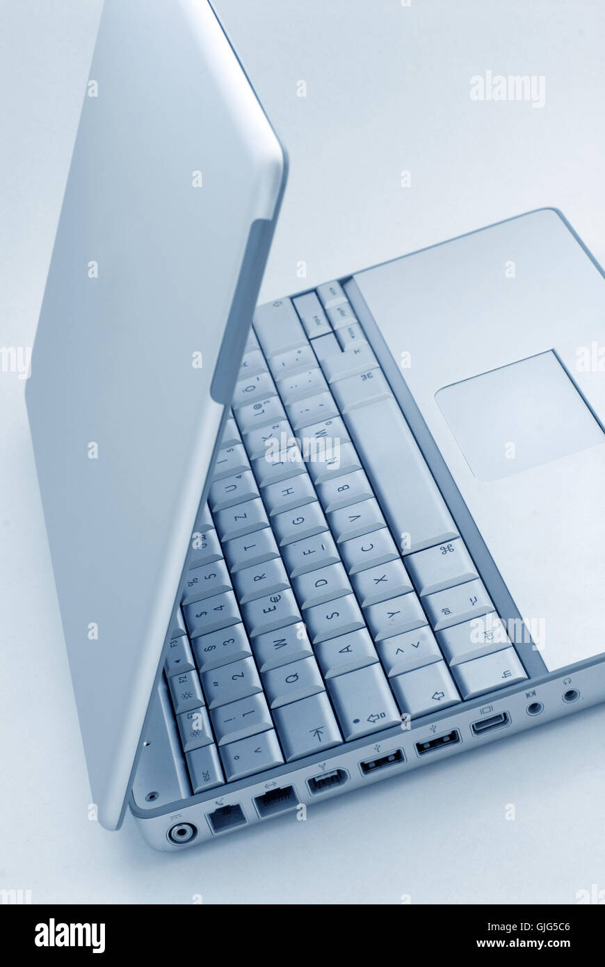 blue laptop notebook Stock Photo - Alamy