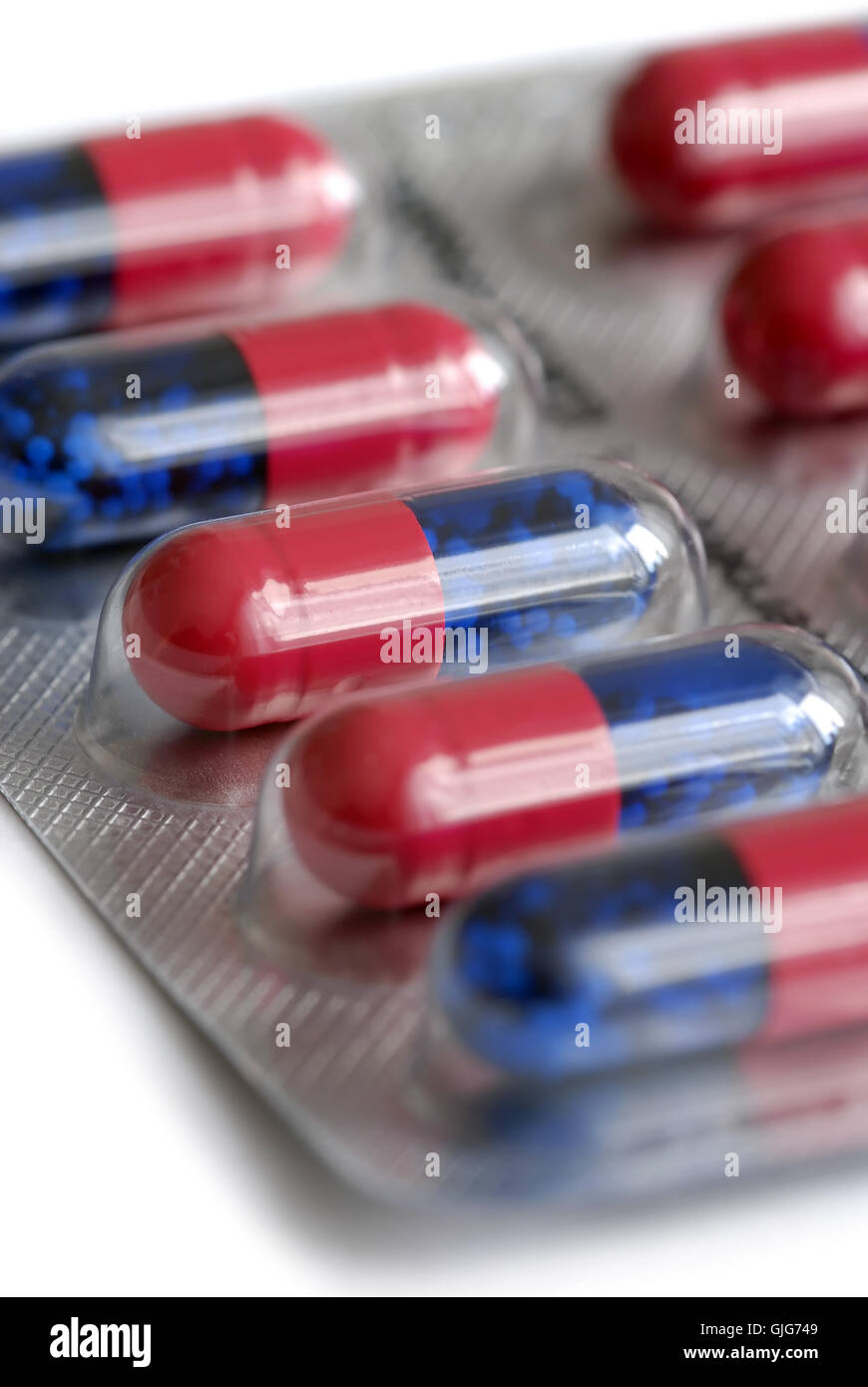 blue cure pills Stock Photo - Alamy