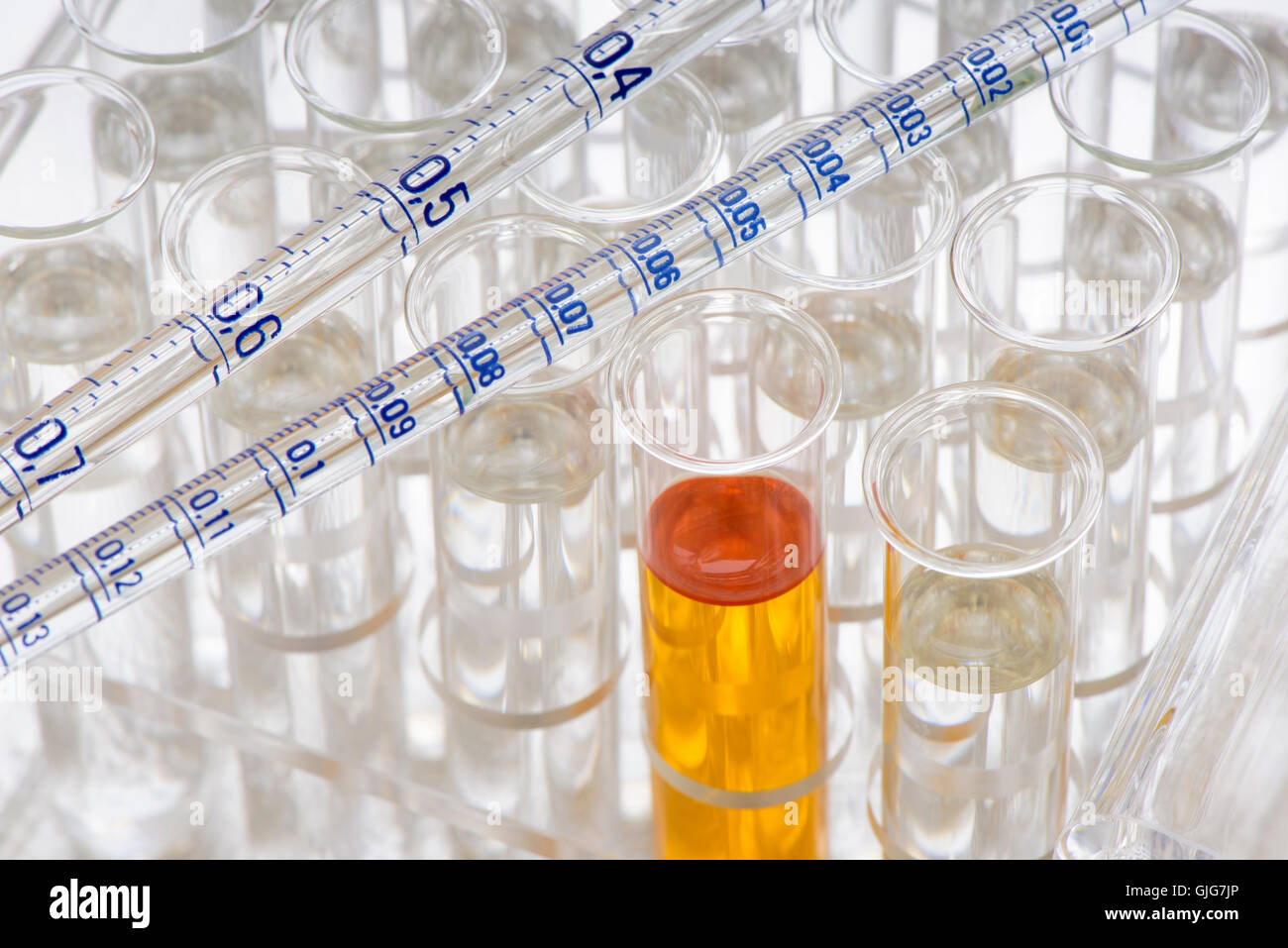 chemistry laboratory with glassware and test tubes Stock Photo - Alamy