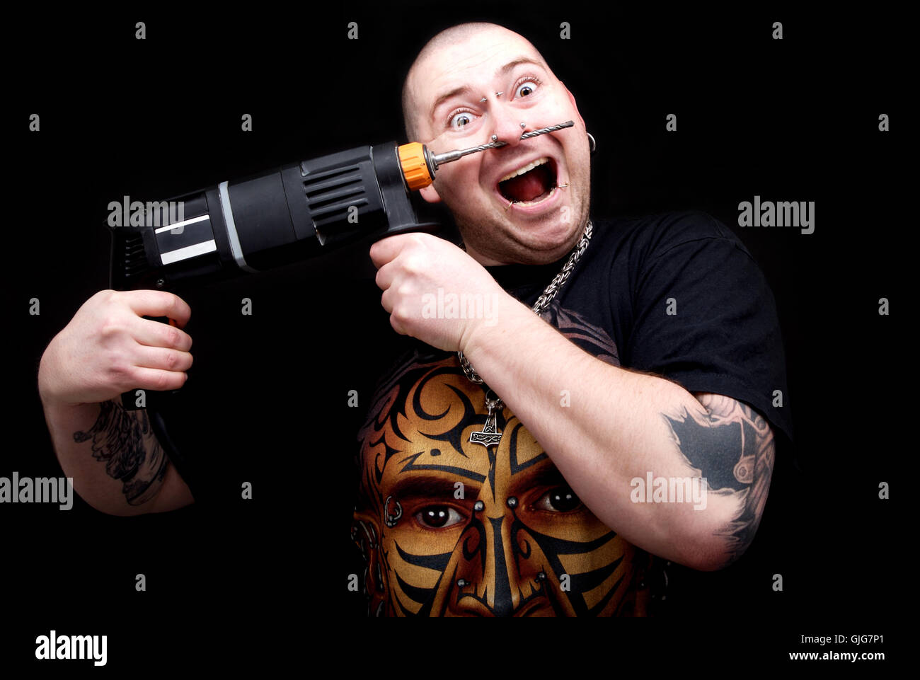 guy mouth teeth Stock Photo - Alamy