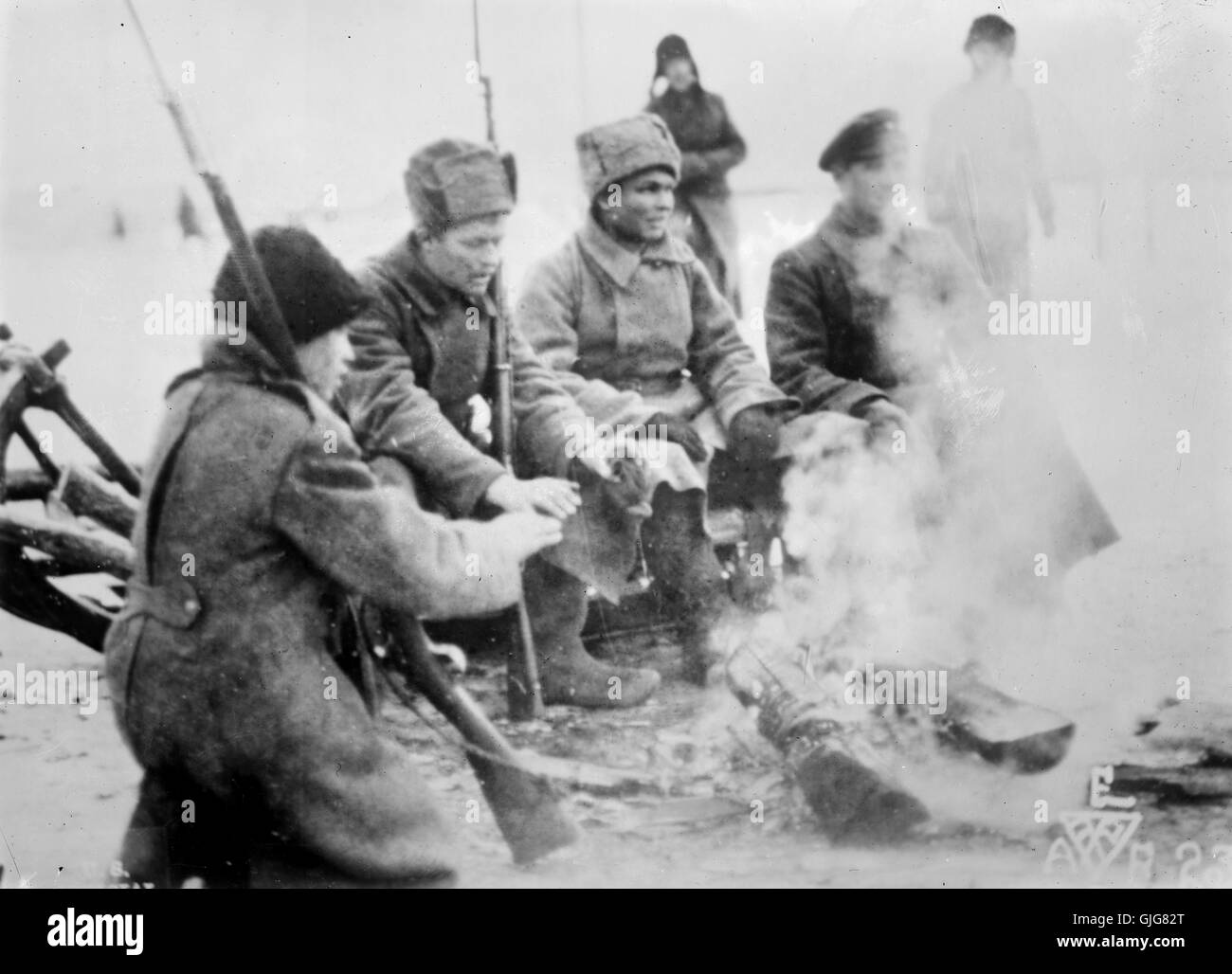 Russian soldiers, Siberia Stock Photo - Alamy