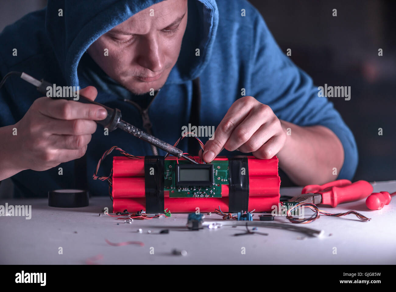 Bomb making equipment hi-res stock photography and images - Alamy