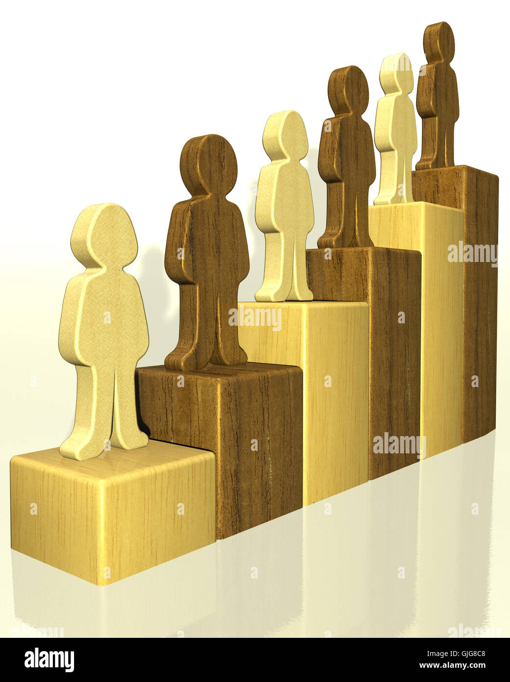 Levels stairs hi-res stock photography and images - Alamy