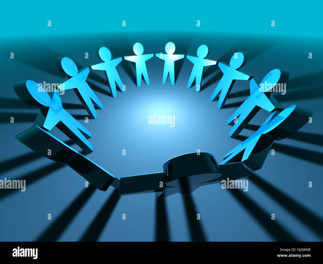 blue humans human beings Stock Photo - Alamy