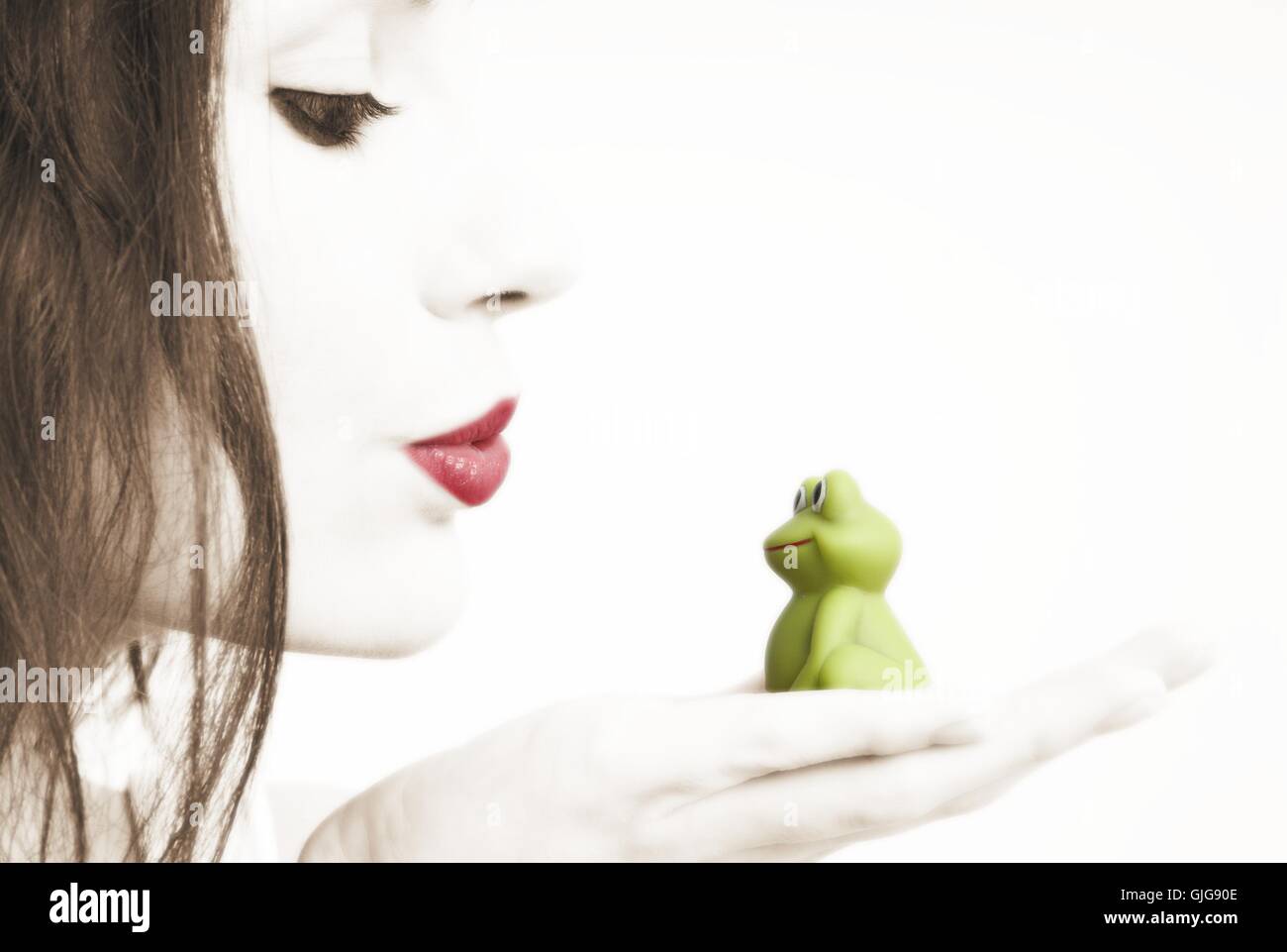 woman profile hand Stock Photo - Alamy