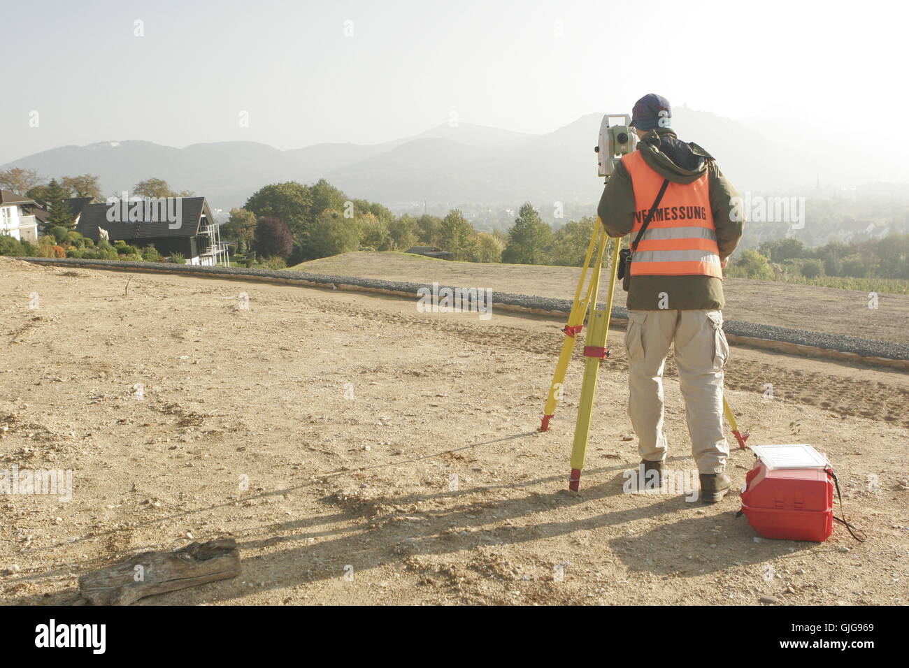 surveyor at work Stock Photo - Alamy