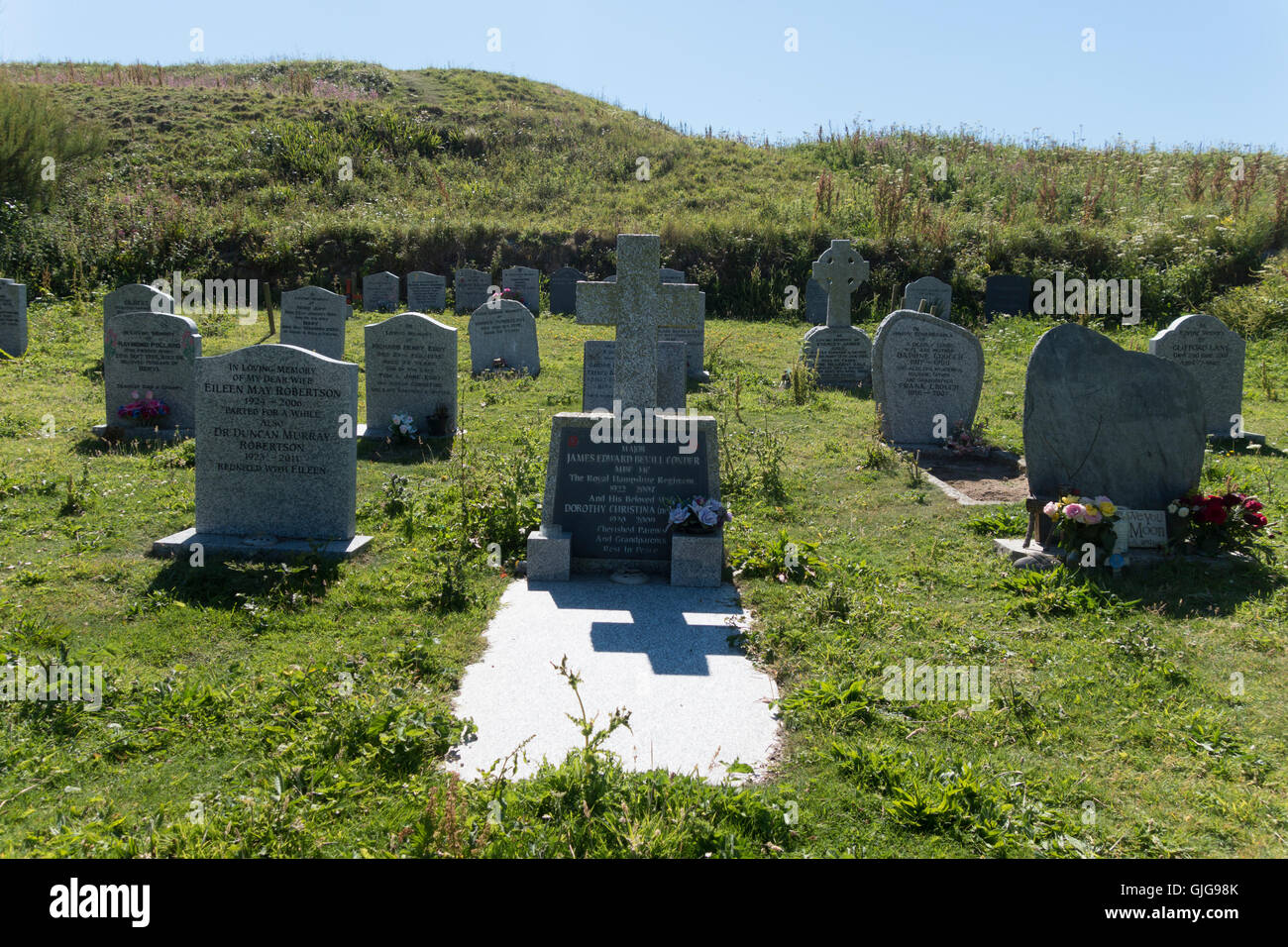 Churchyard The Parish Church of St Winwaloe, church of the storms ...