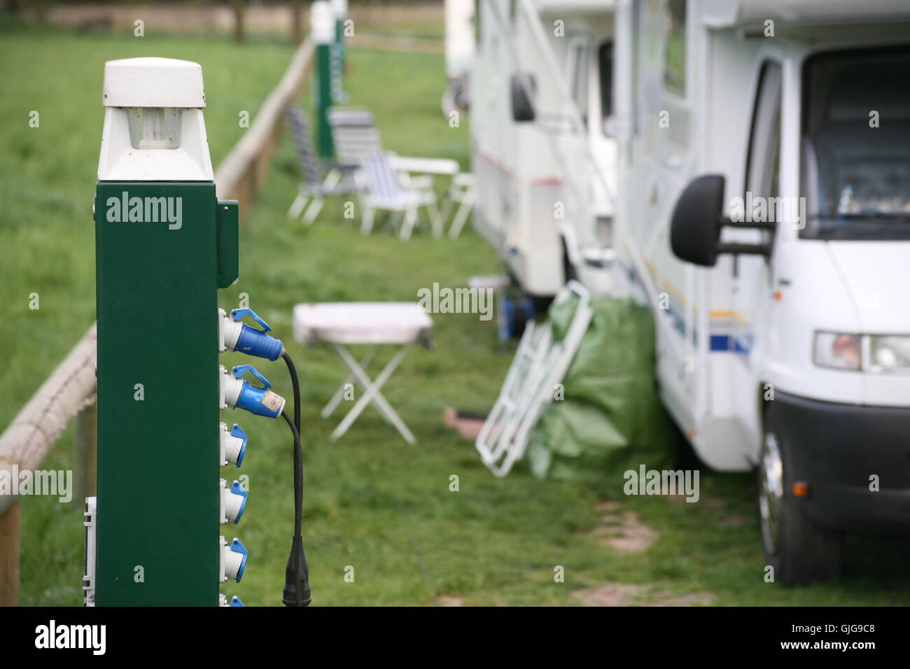 Camper power plug hi-res stock photography and images - Alamy