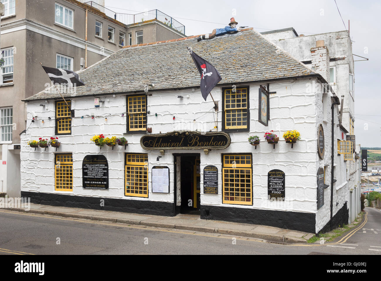 Admiral Benbow, Pub in Penzance, Cornwall, UK Stock Photo - Alamy