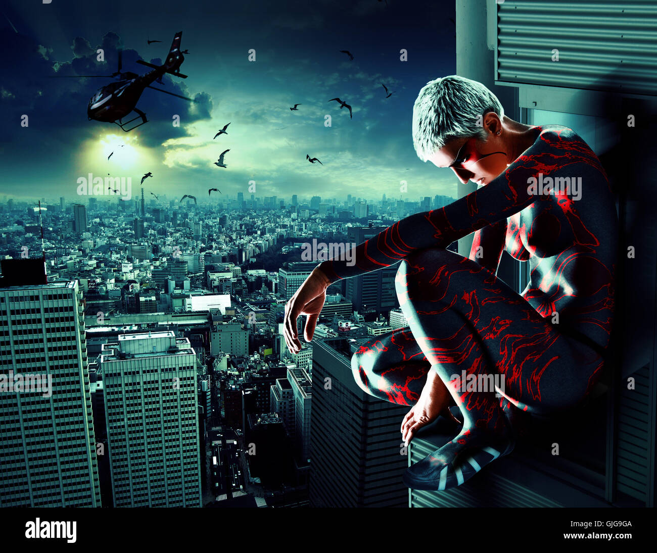 Superhero woman hi-res stock photography and images - Alamy