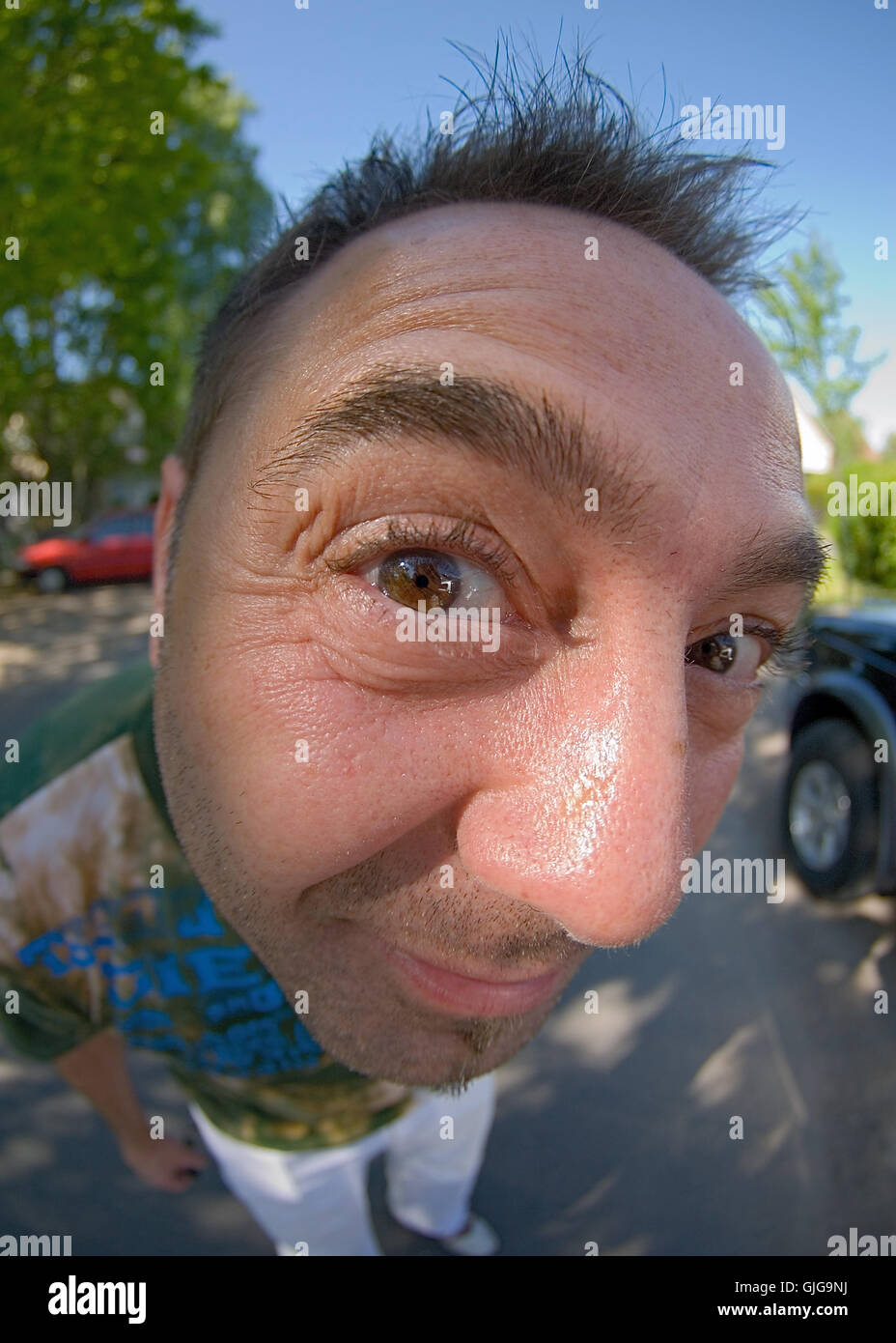 curiosity curious nosey Stock Photo - Alamy