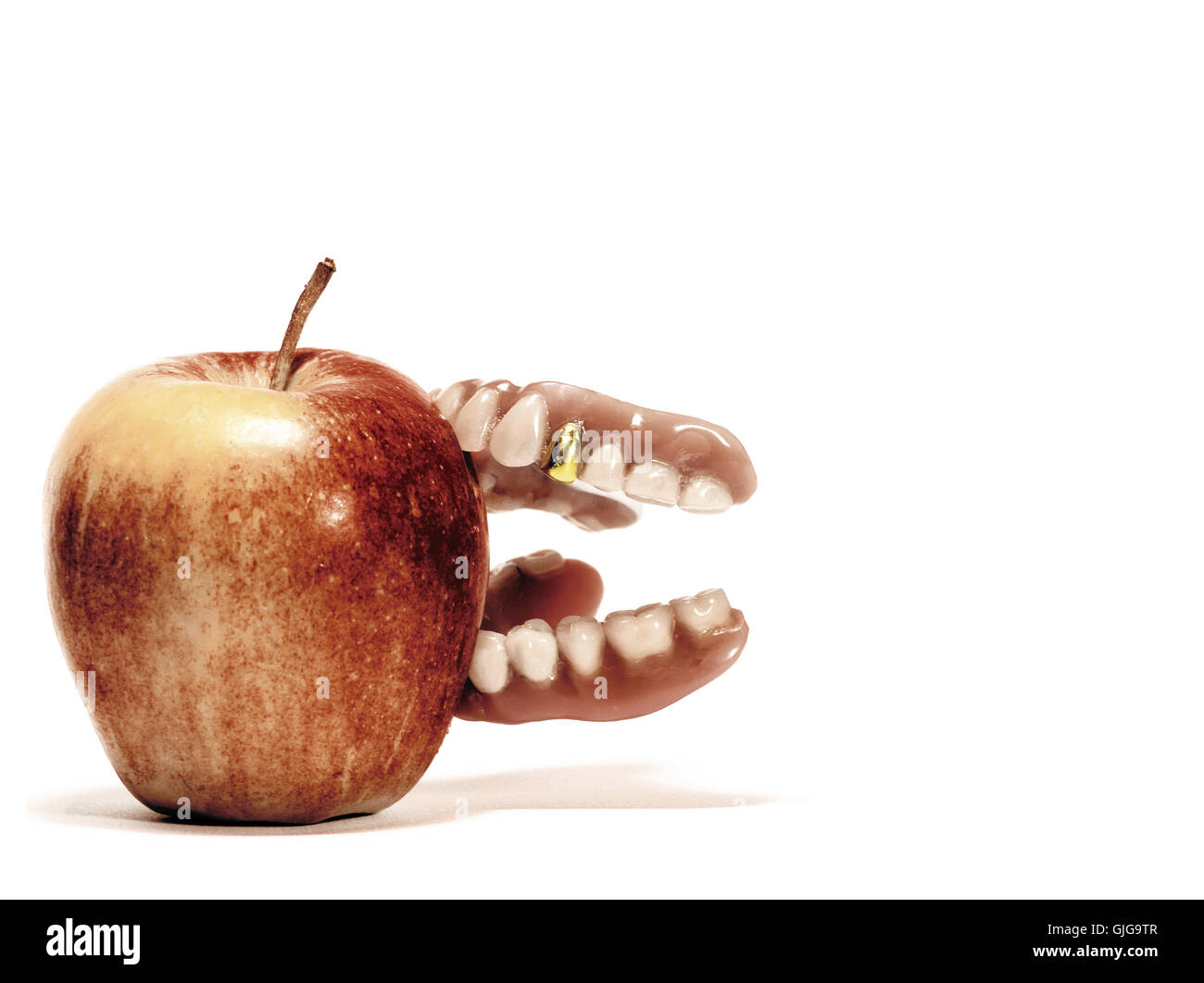 teeth fruit apples Stock Photo - Alamy