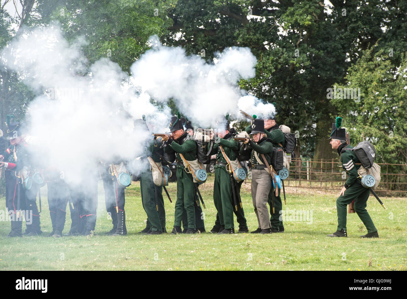 2nd Battalion 95th Rifles on the battlefield of a Napoleonic war ...