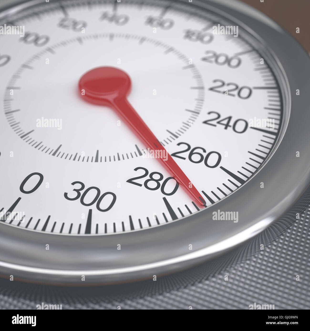 Weight scales measuring morbid obesity values. Depth of field with ...