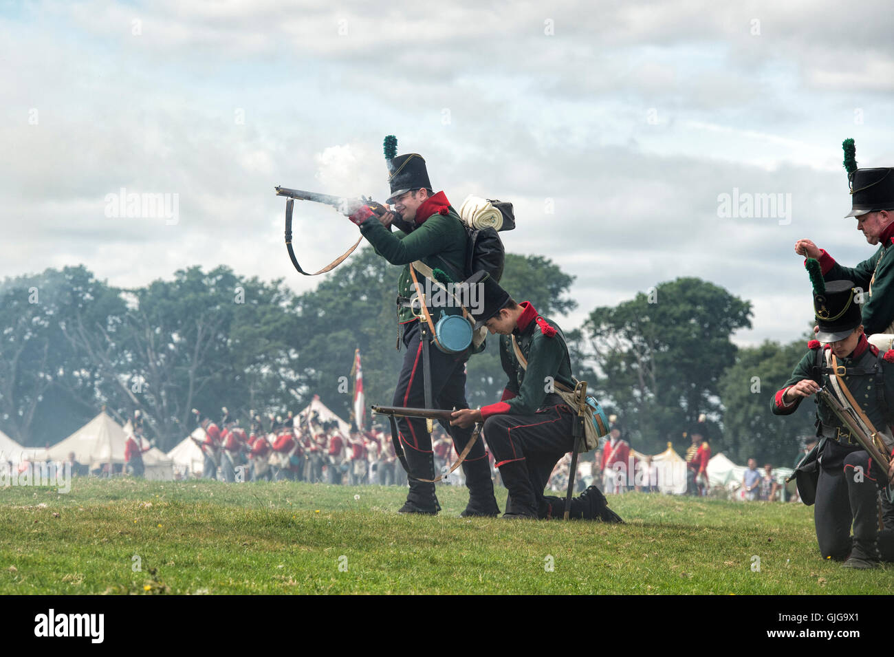 2nd Battalion 95th Rifles on the battlefield of a Napoleonic war ...