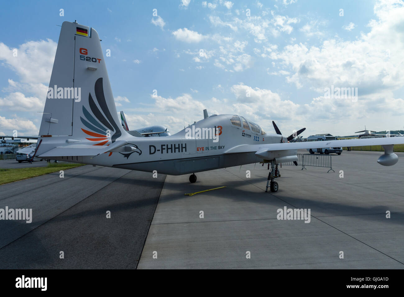 High altitude and reconnaissance aircraft Grob G520 T Stock Photo - Alamy