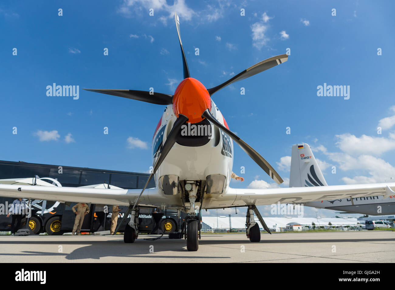 Two-seat turboprop training and aerobatic low-wing aircraft Grob G120TP ...