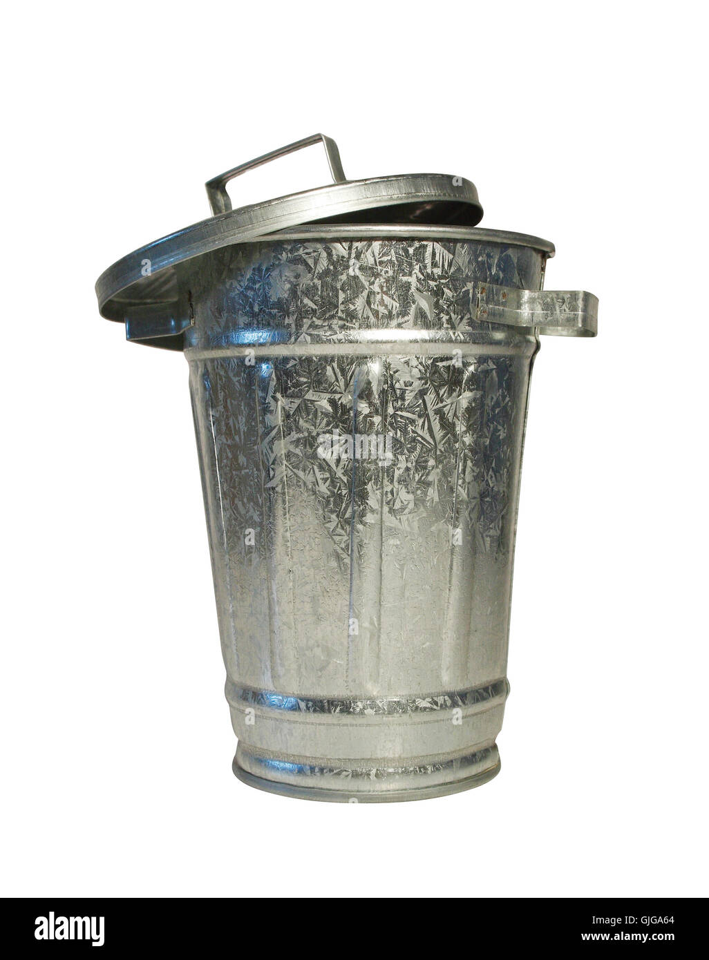 Silver garbage can Cut Out Stock Images & Pictures - Alamy