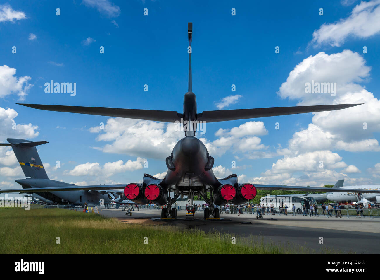 A four-engine supersonic variable-sweep wing, jet-powered heavy ...