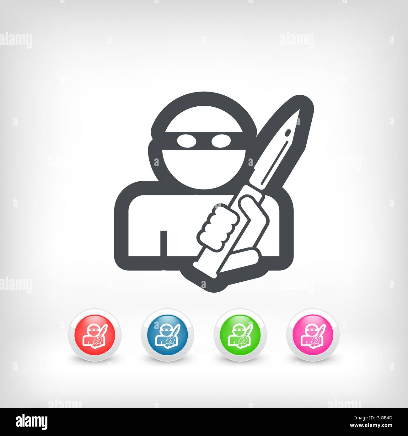 Armed robber Stock Vector Images - Alamy