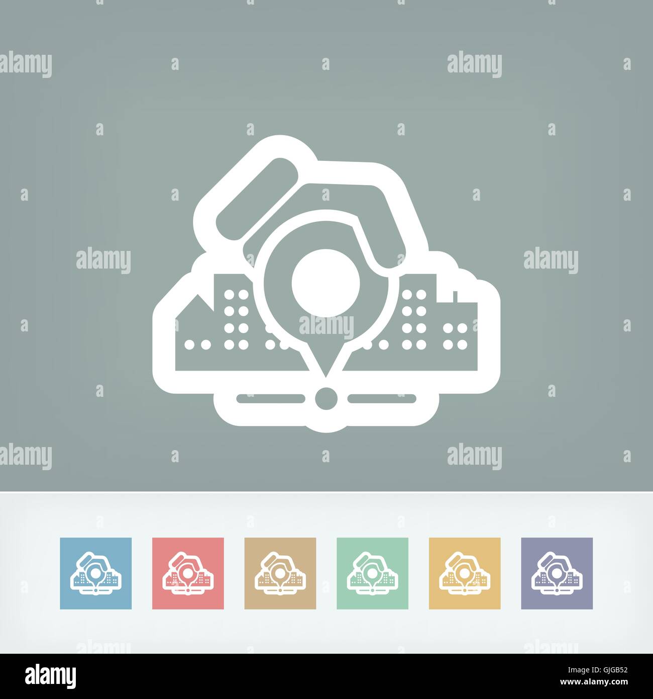 City map icon Stock Vector Image & Art - Alamy