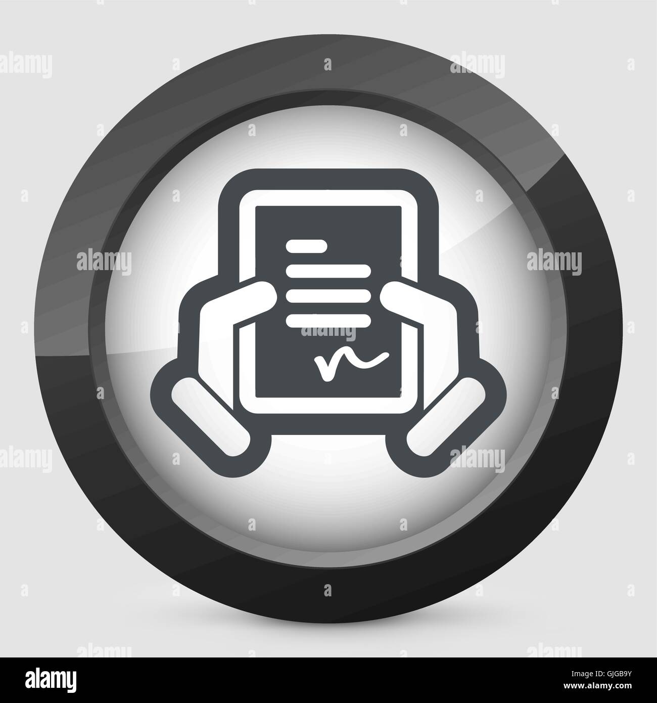 Document signature icon Stock Vector Image & Art - Alamy