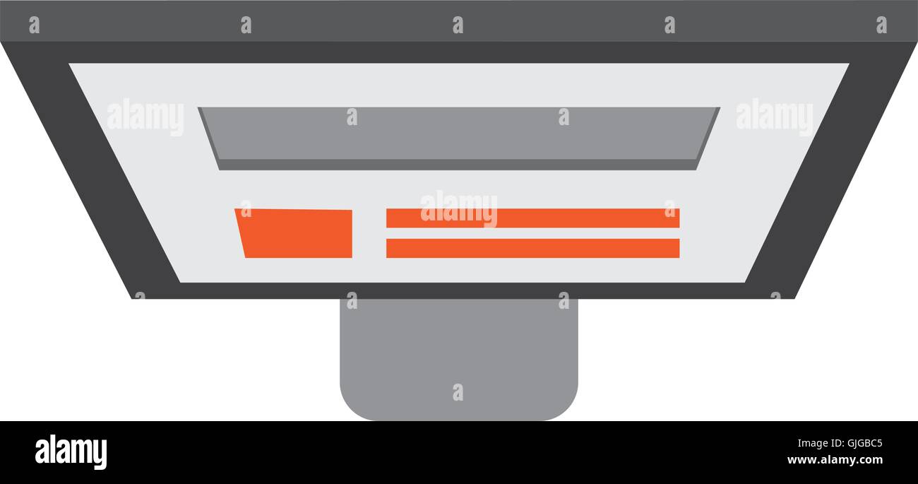 computer monitor topview icon Stock Vector Image & Art - Alamy