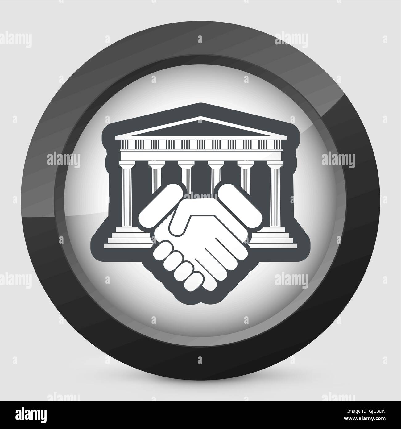 Courthouse agreement icon Stock Vector Image & Art - Alamy