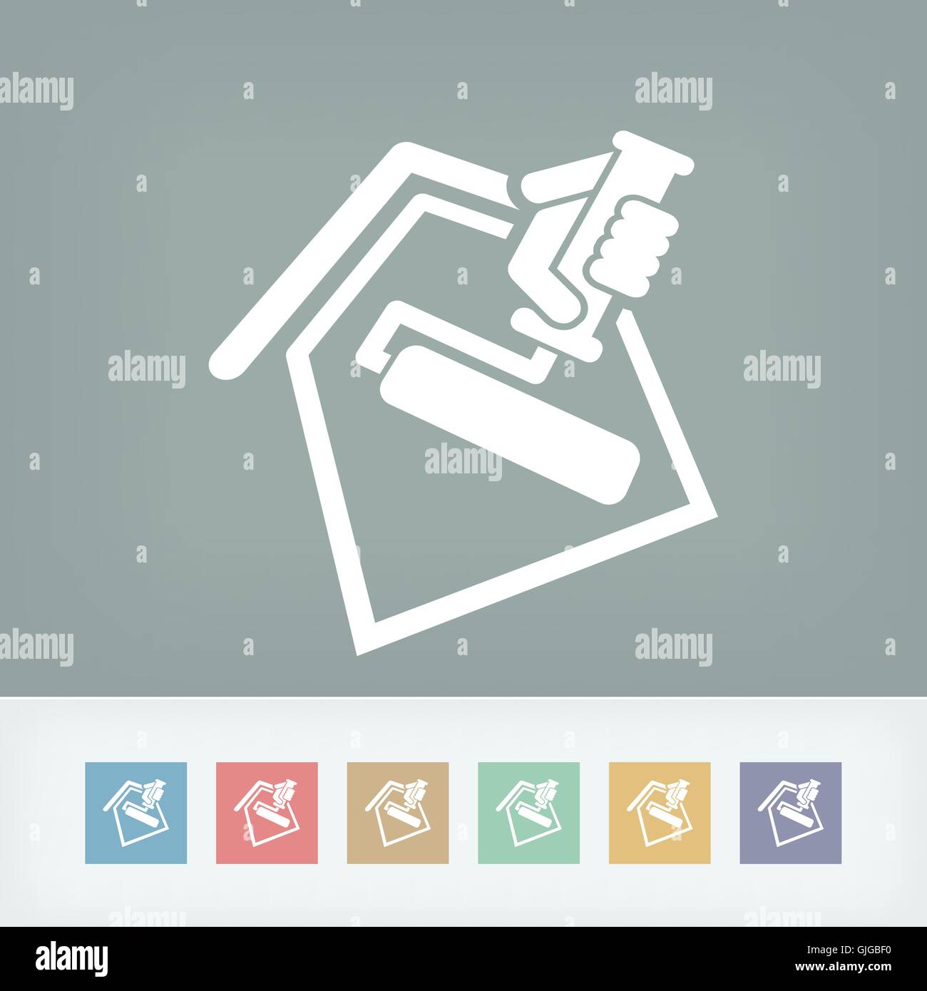 Painter roll symbol Stock Vector Image & Art - Alamy