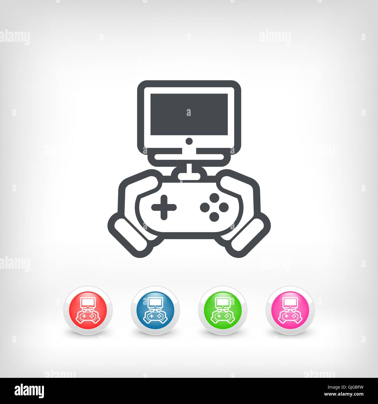 Video game icon Stock Vector Image & Art - Alamy