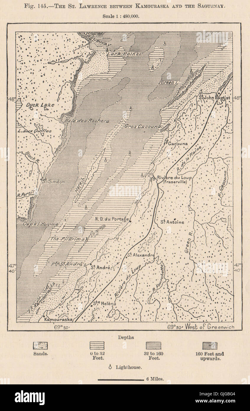 Map of kamouraska hi-res stock photography and images - Alamy