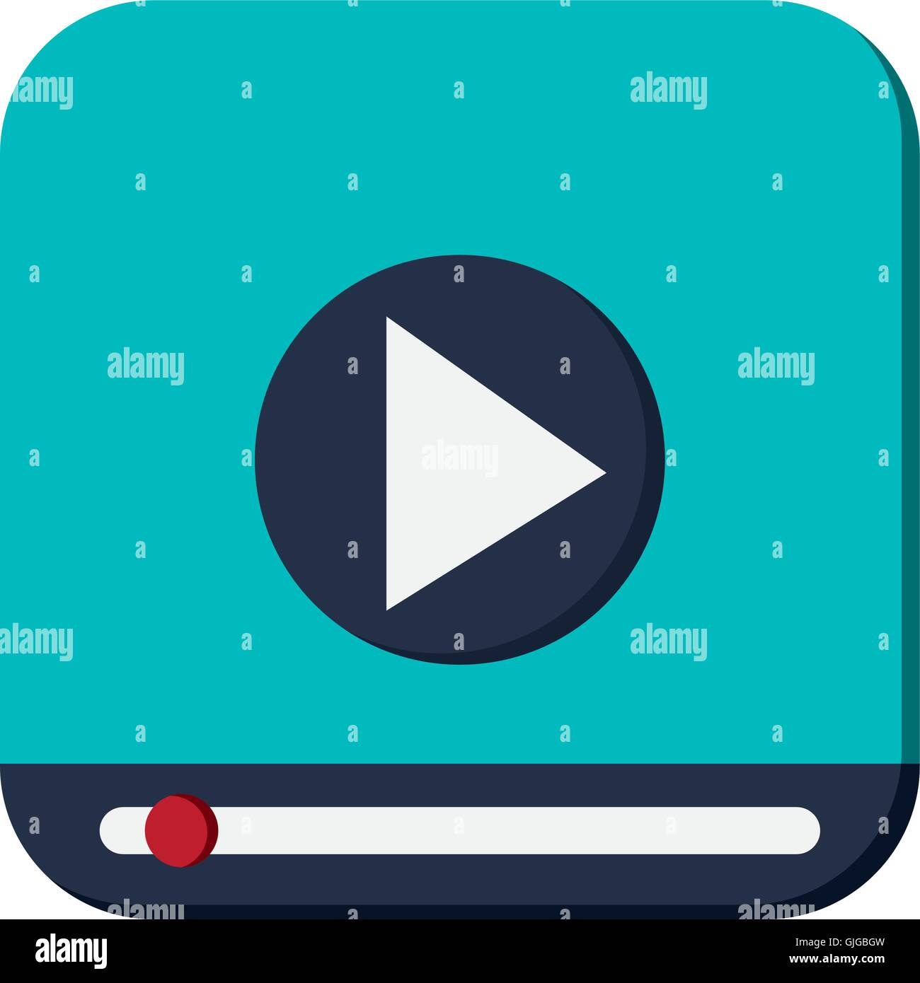 video player icon Stock Vector Image & Art - Alamy