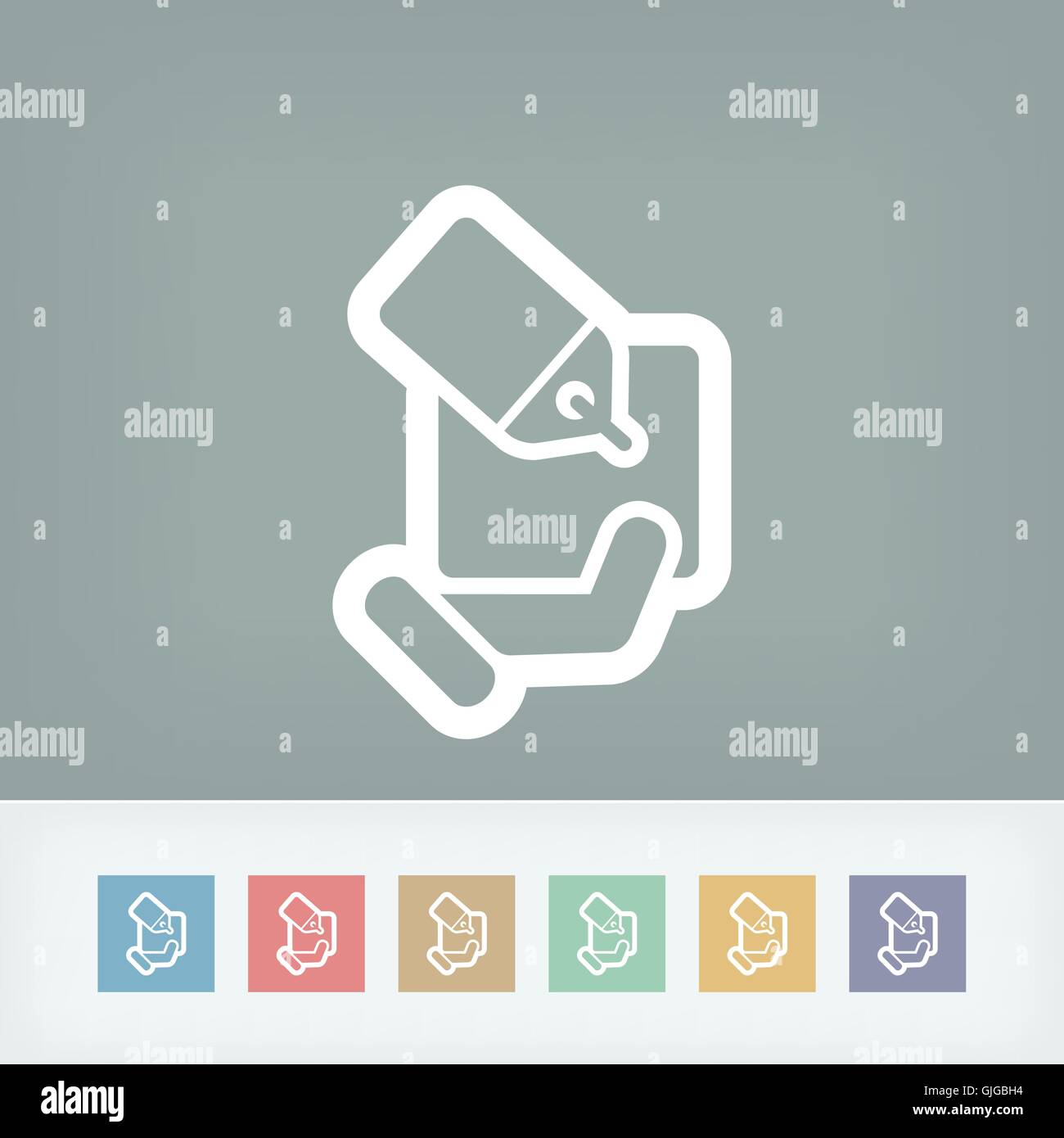 Handing a gift icon Stock Vector Image & Art - Alamy