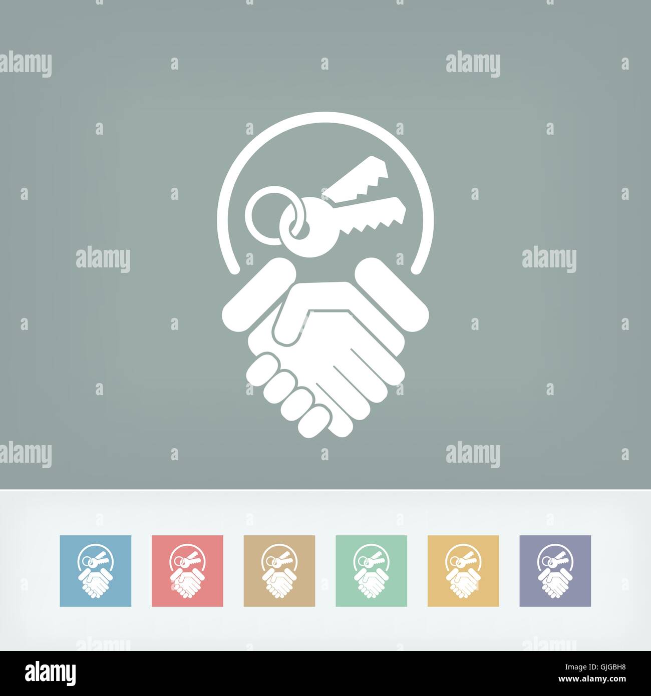 Delivery of the keys Stock Vector Image & Art - Alamy