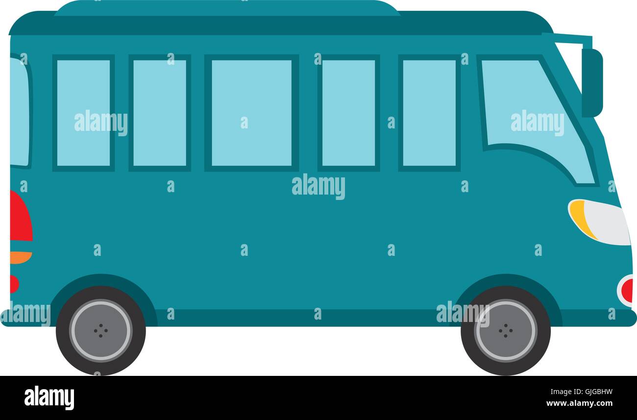 bus vehicle transportation icon Stock Vector Image & Art - Alamy
