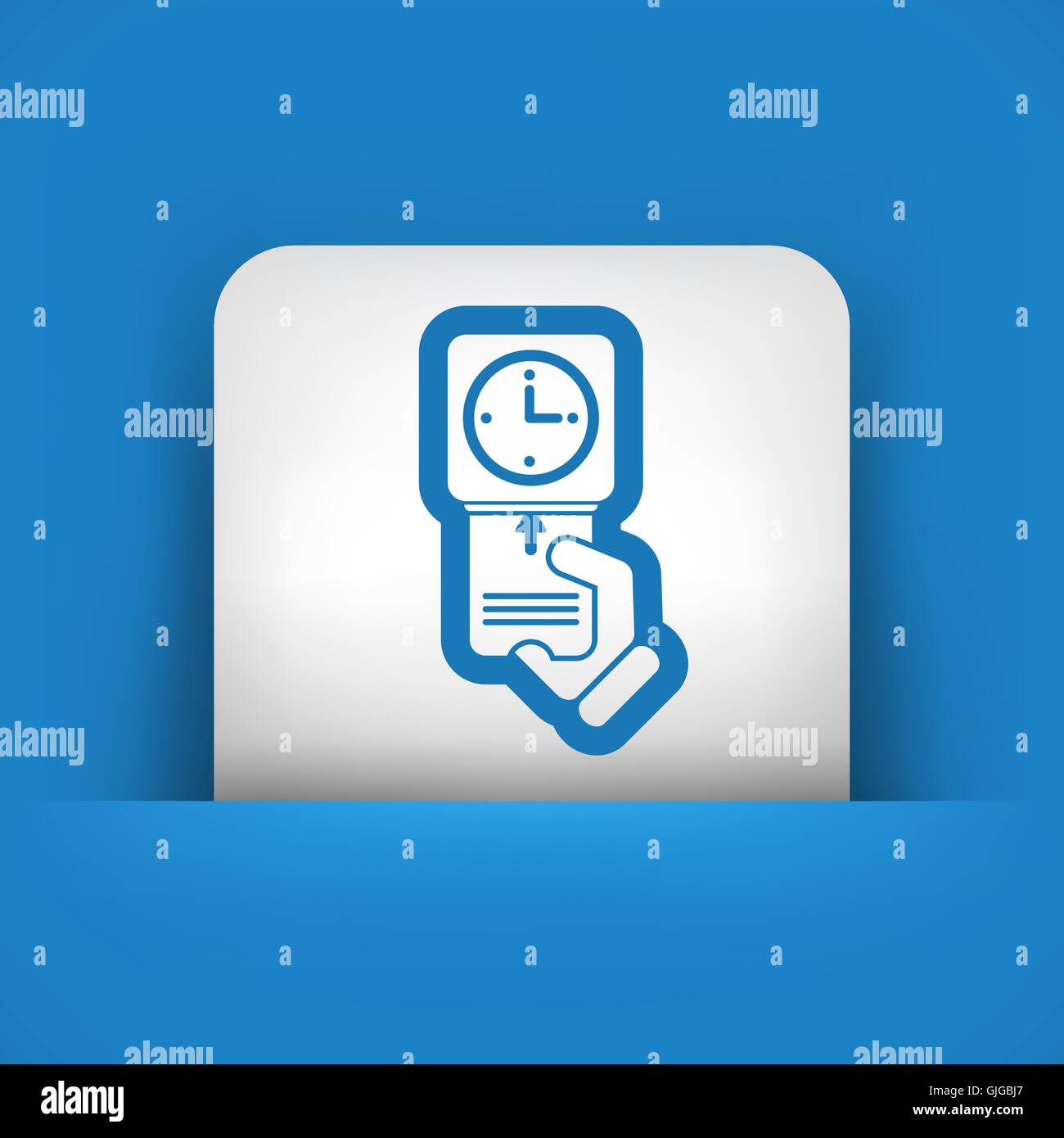 Clocking-in card icon Stock Vector Image & Art - Alamy