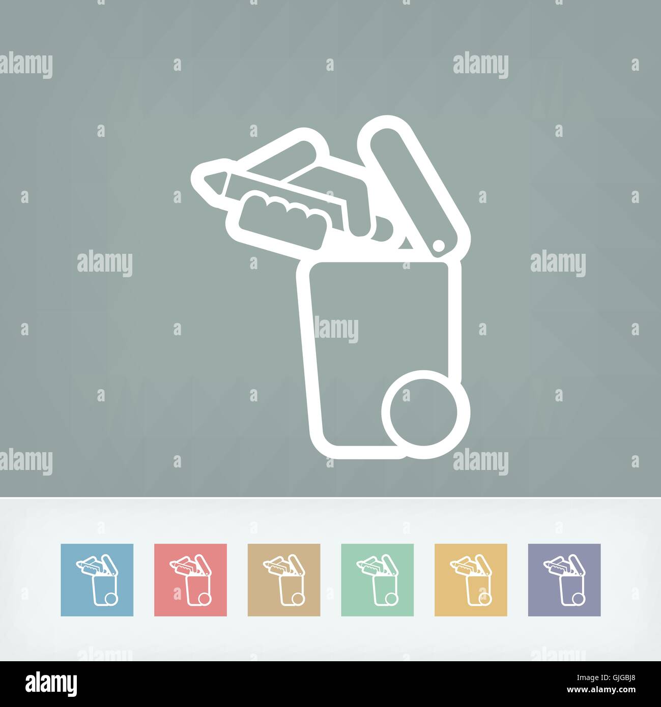 Separate waste collection icon Stock Vector Image & Art - Alamy