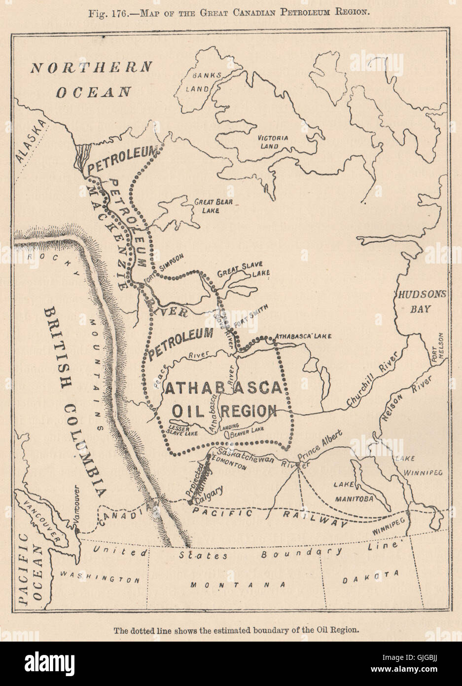 Great Canadian Petroleum Region. Athabasca Oil Sands. Canada, 1885 ...