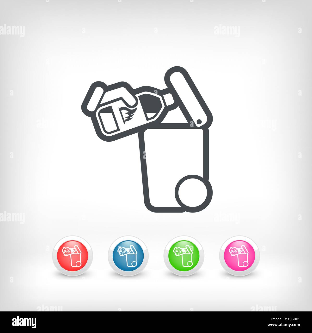 Separate waste collection icon Stock Vector Image & Art - Alamy